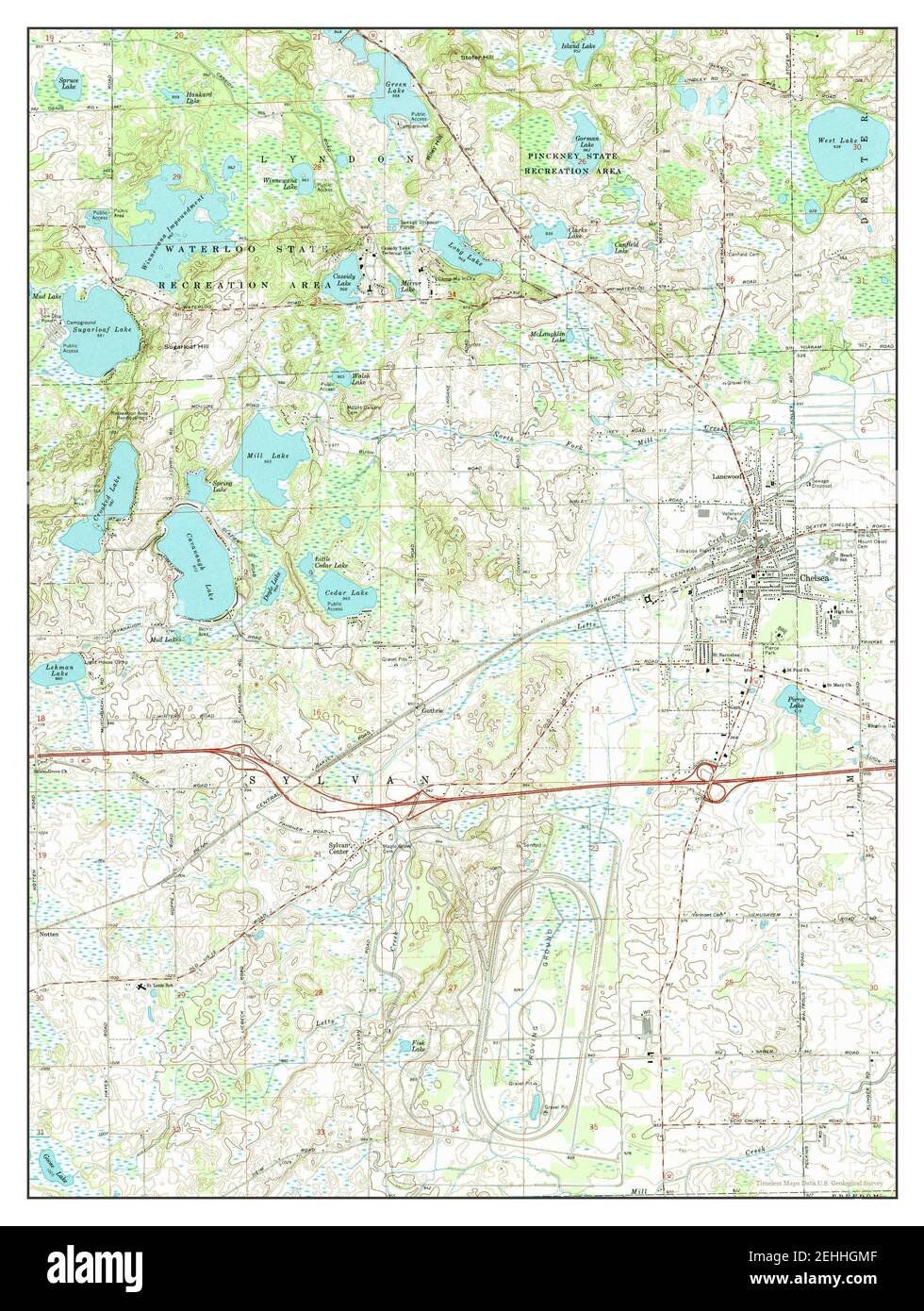 Chelsea, Michigan, map 1973, 1:24000, United States of America by ...