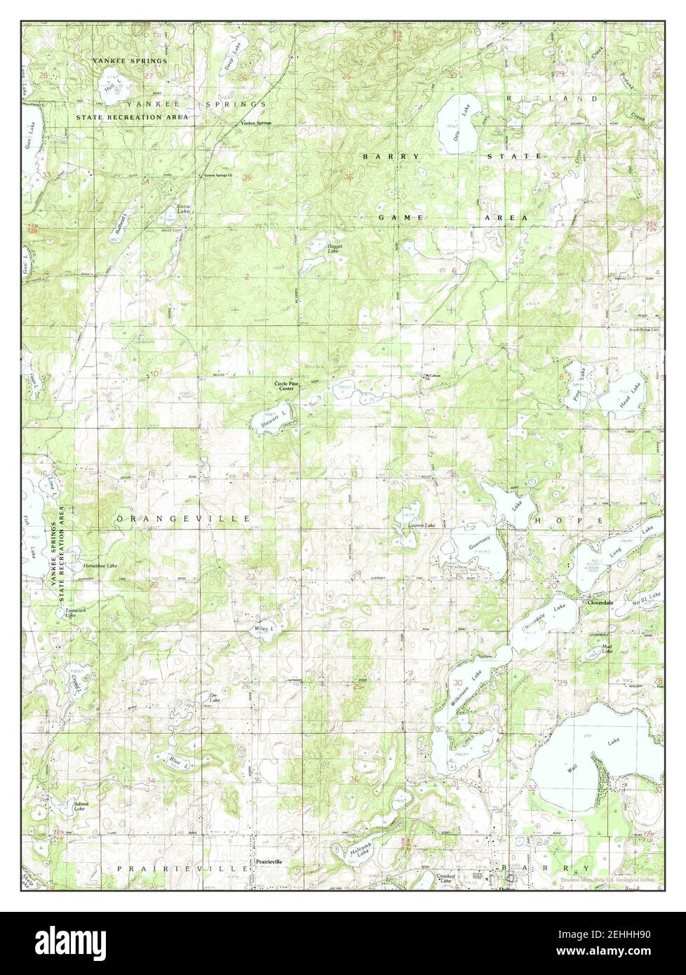 Cloverdale, Michigan, map 1982, 1:24000, United States of America by ...