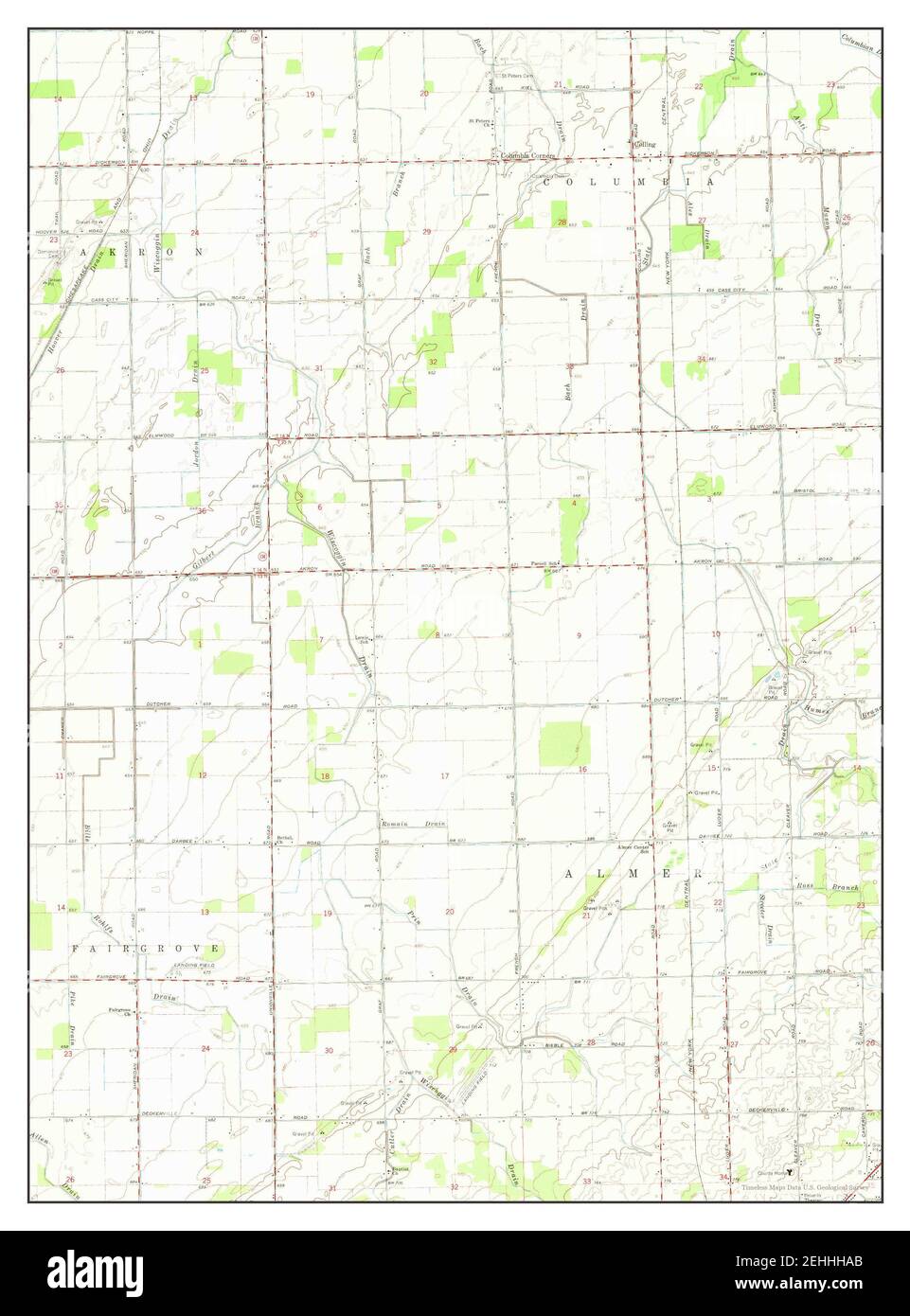 Colling, Michigan, map 1963, 1:24000, United States of America by ...