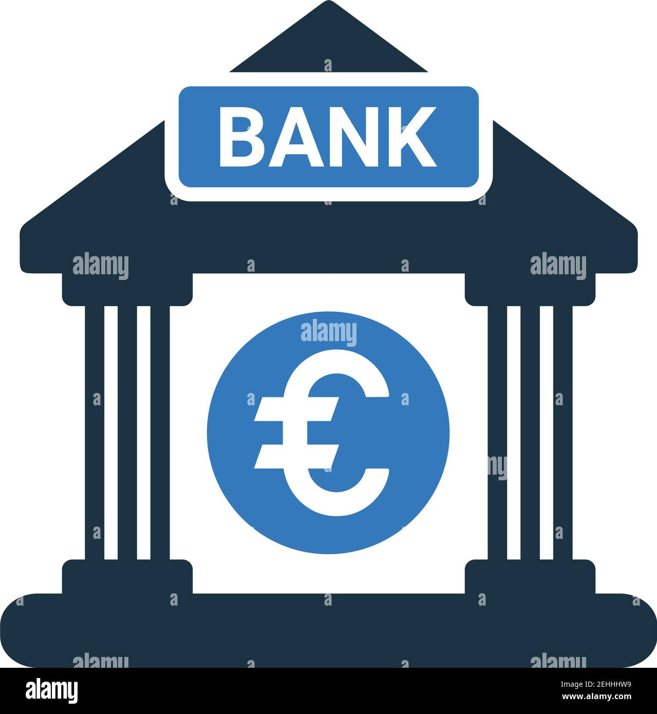 European bank icon.. Perfect for use in designing and developing ...