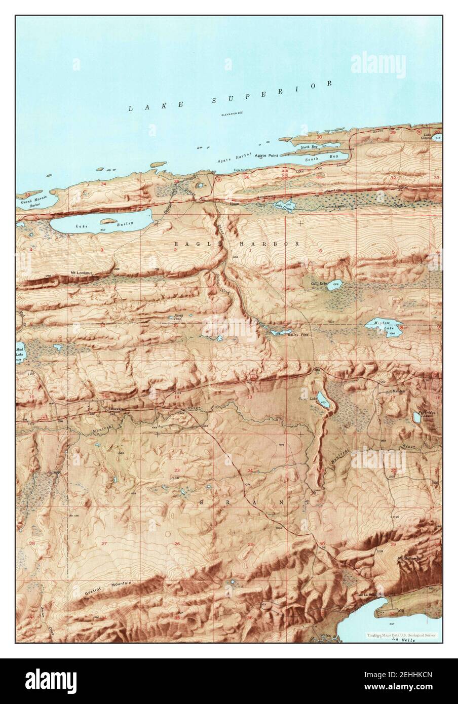 Delaware, Michigan, map 1948, 1:24000, United States of America by ...
