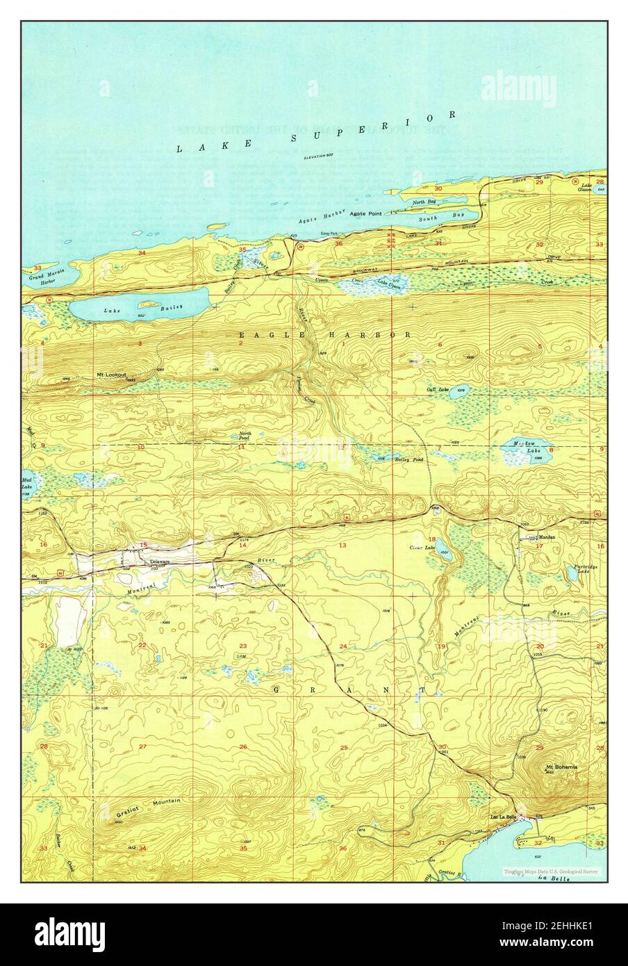 Delaware, Michigan, map 1949, 1:24000, United States of America by ...
