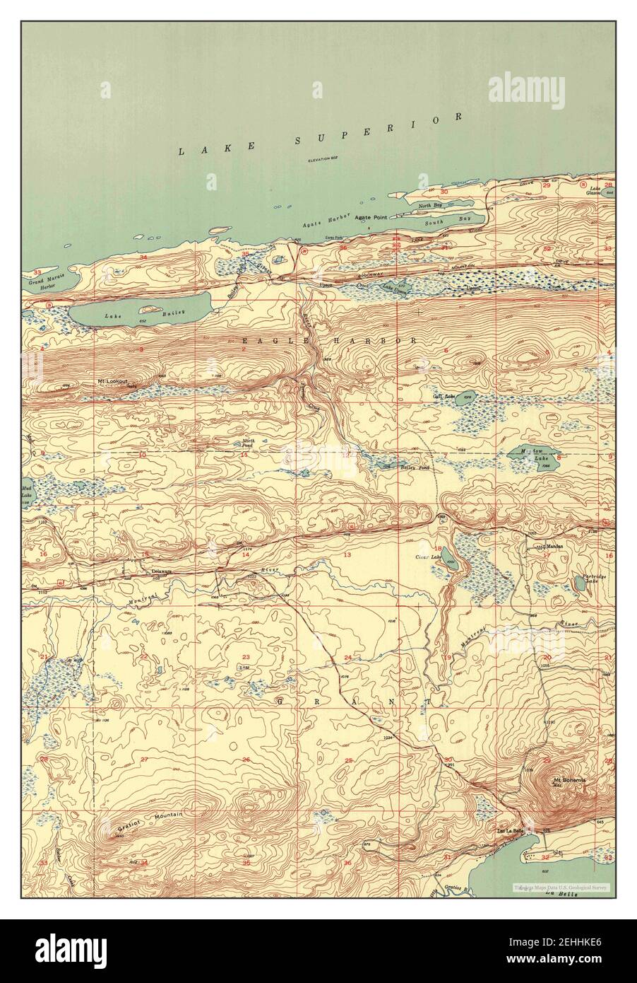 Delaware, Michigan, map 1949, 1:24000, United States of America by ...