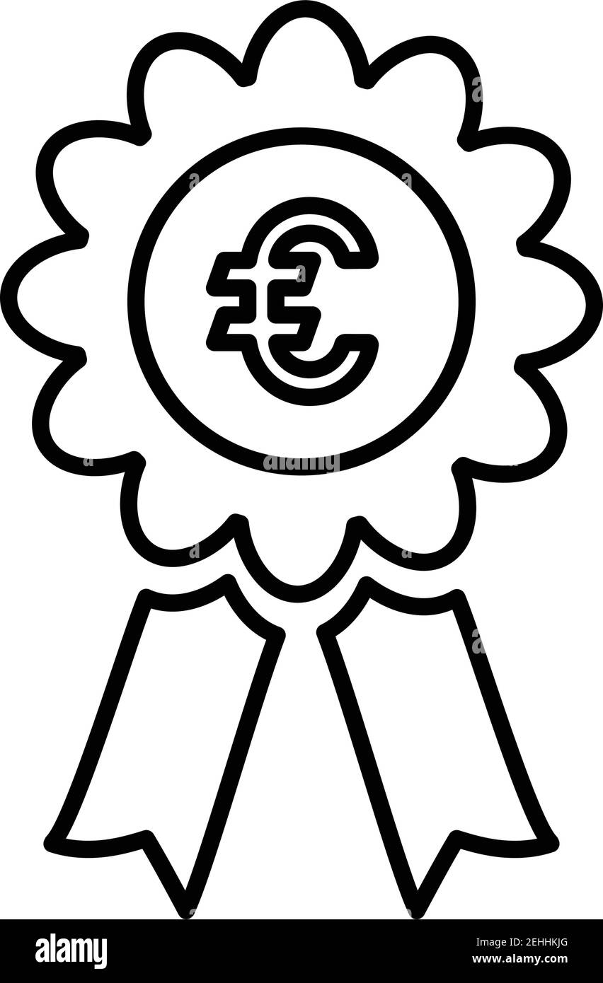 Euro award icon. Beautiful design and fully editable vector for ...