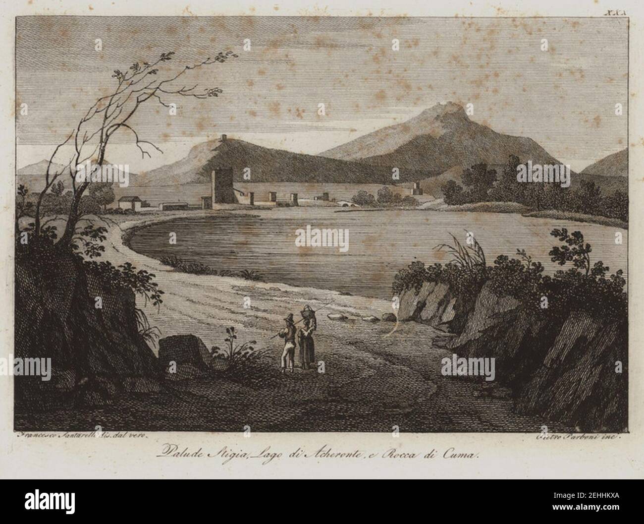 Palude Stigia, Lago di Acheronte, e Rocca di Cuma - Raccolta Di Vedute ...