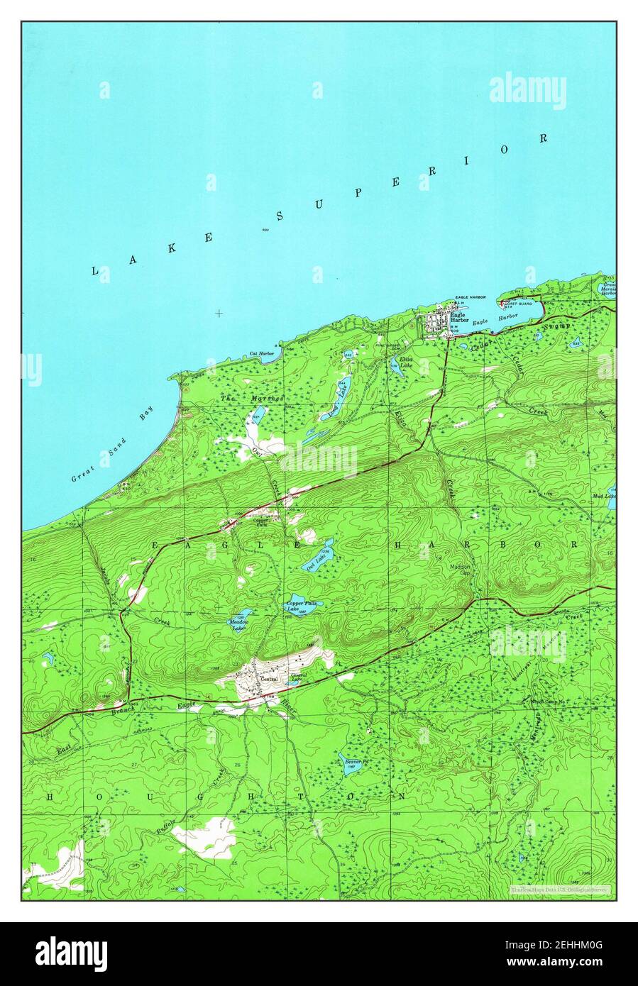 Eagle Harbor, Michigan, map 1946, 1:24000, United States of America by ...