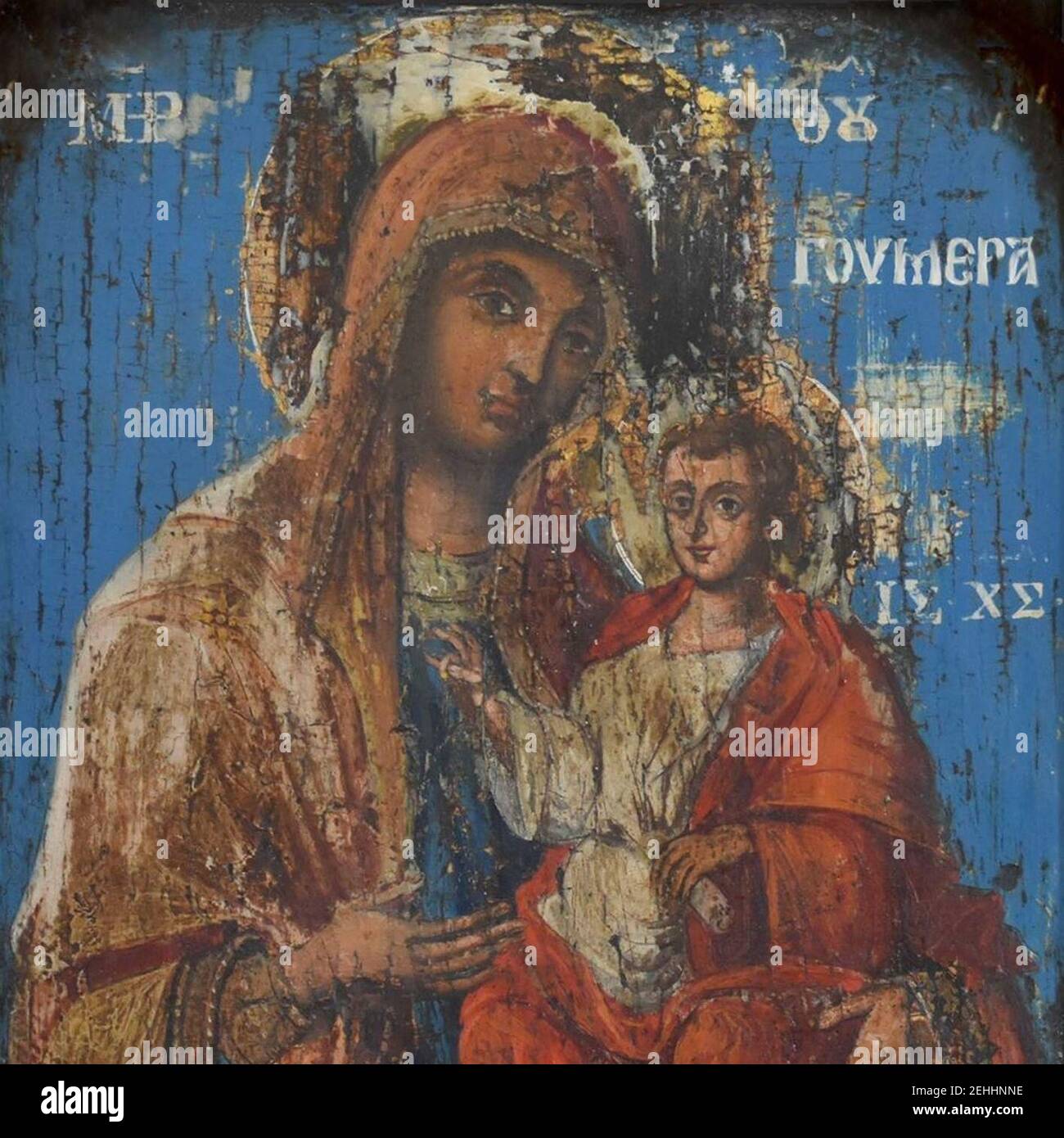 Panagia Goumera Icon 01 Stock Photo - Alamy