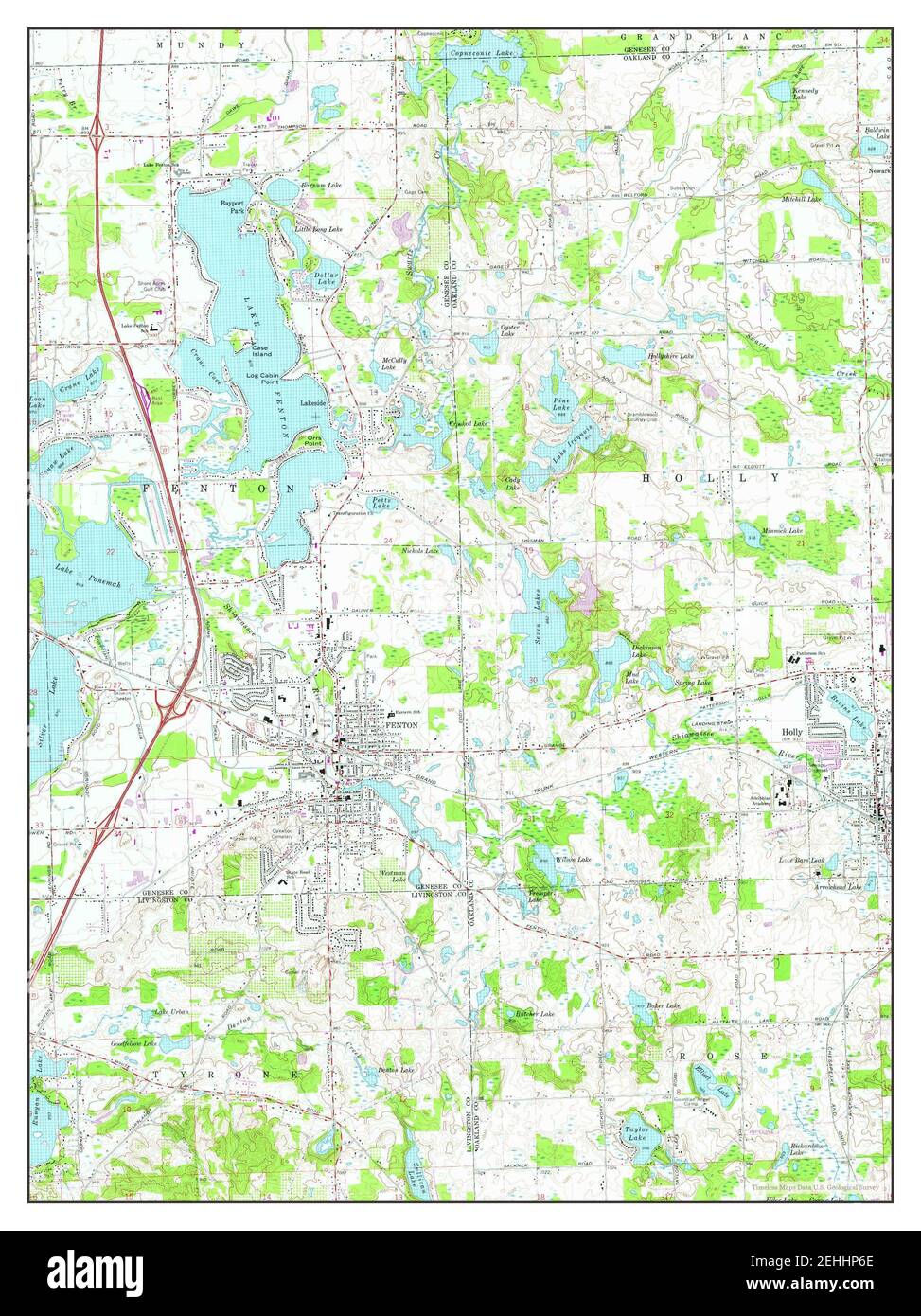Fenton michigan map hi-res stock photography and images - Alamy