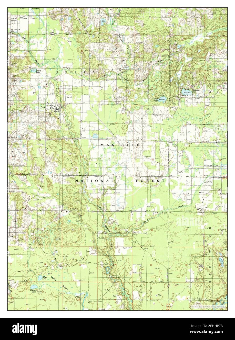 Ferry, Michigan, map 1985, 1:24000, United States of America by ...