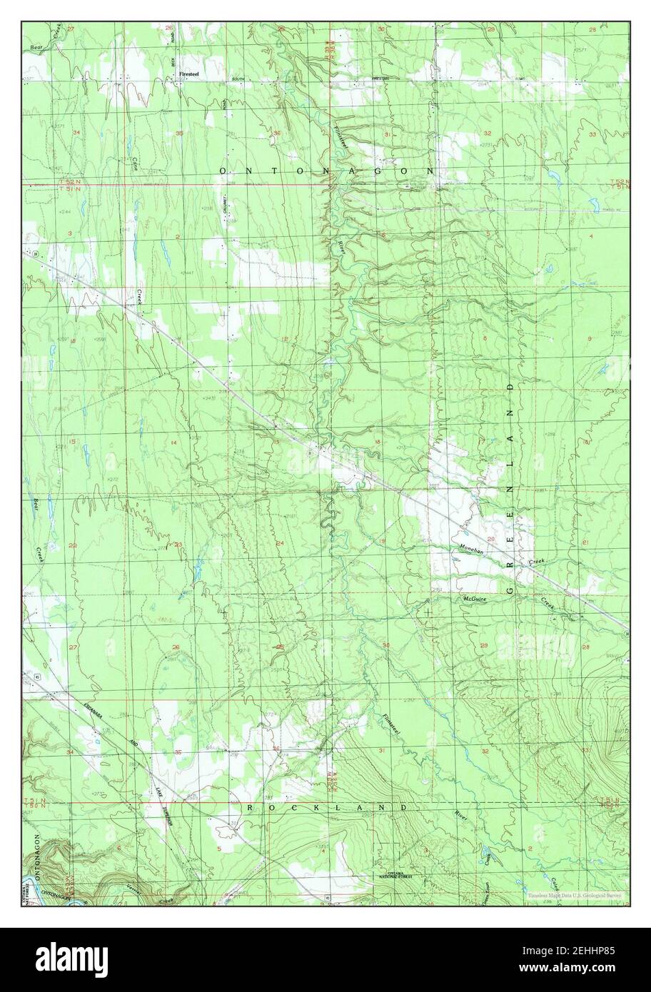 Firesteel, Michigan, map 1982, 1:25000, United States of America by ...