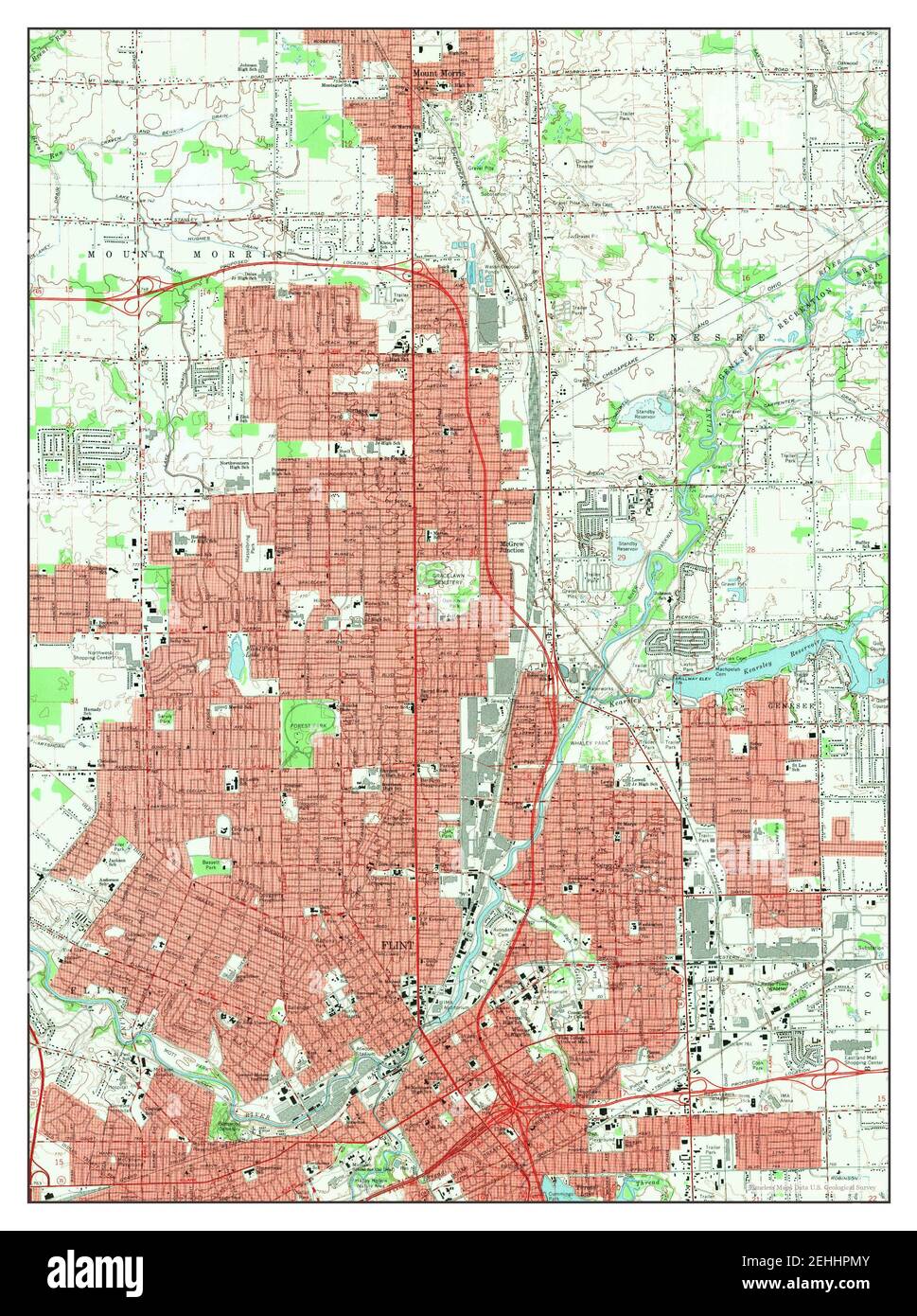 Map of flint Cut Out Stock Images & Pictures - Alamy