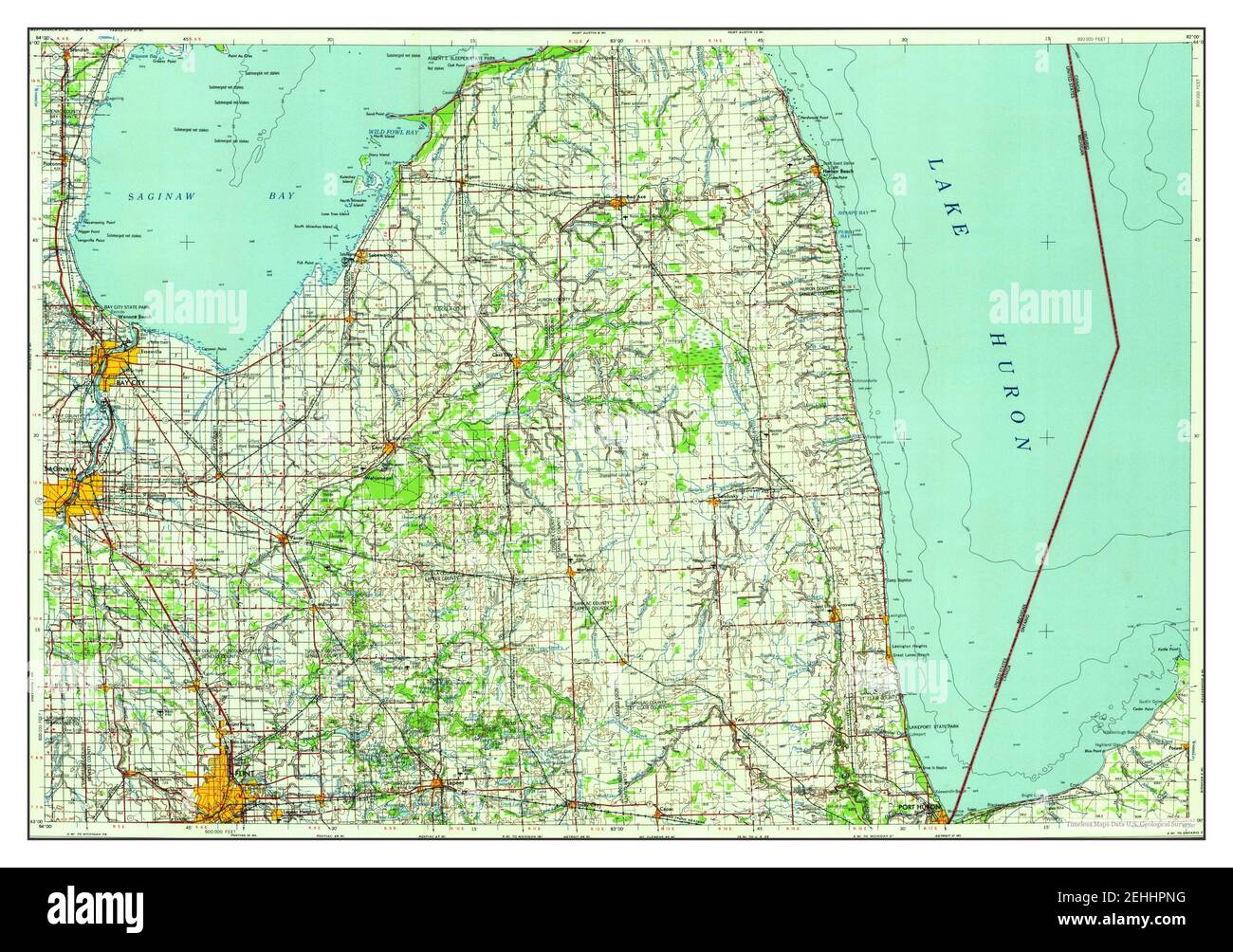 Map of flint Cut Out Stock Images & Pictures - Alamy