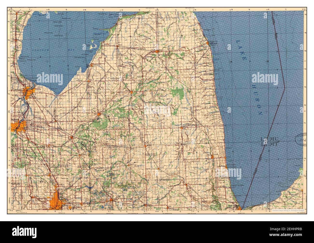Map of flint Cut Out Stock Images & Pictures - Alamy