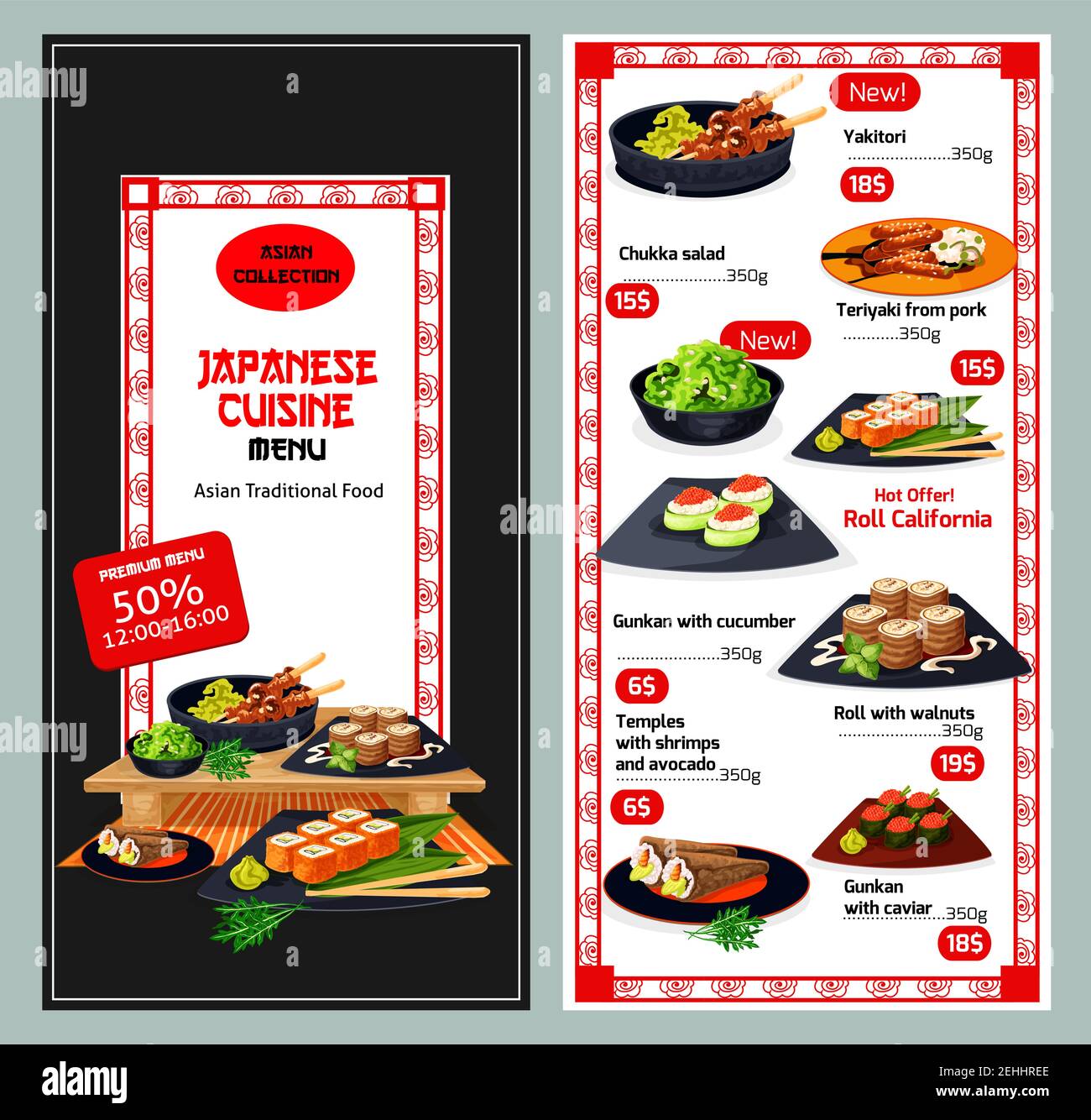 Asian Restaurant Menu