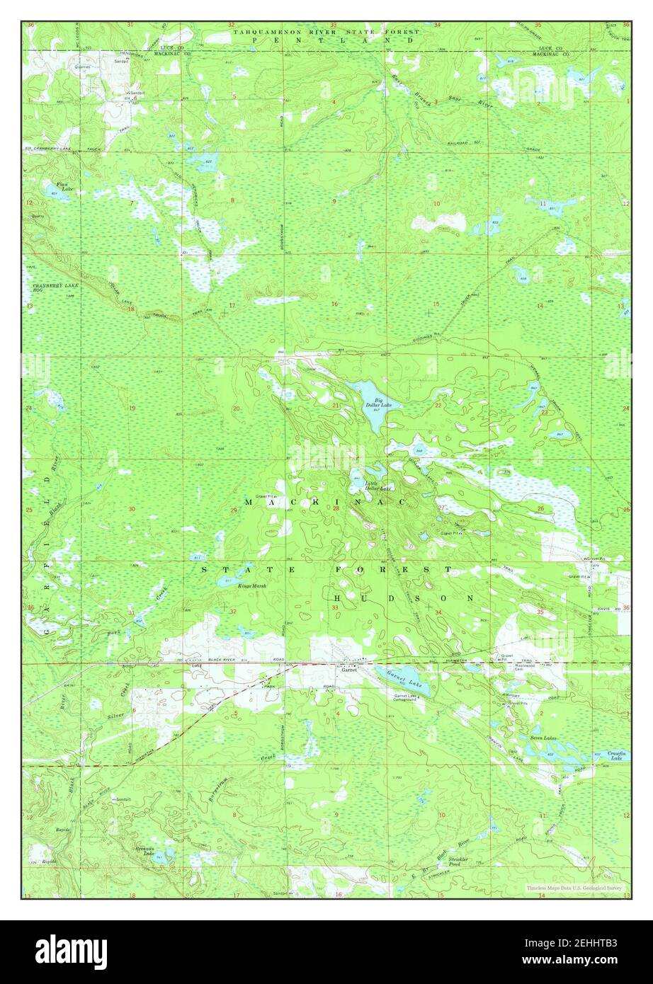 Garnet, Michigan, map 1973, 1:24000, United States of America by ...