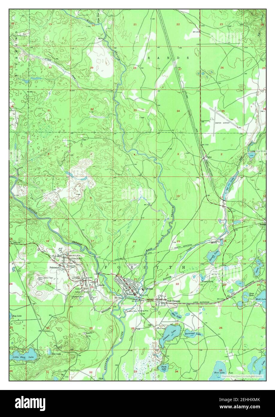 Gwinn, Michigan, map 1952, 1:24000, United States of America by ...
