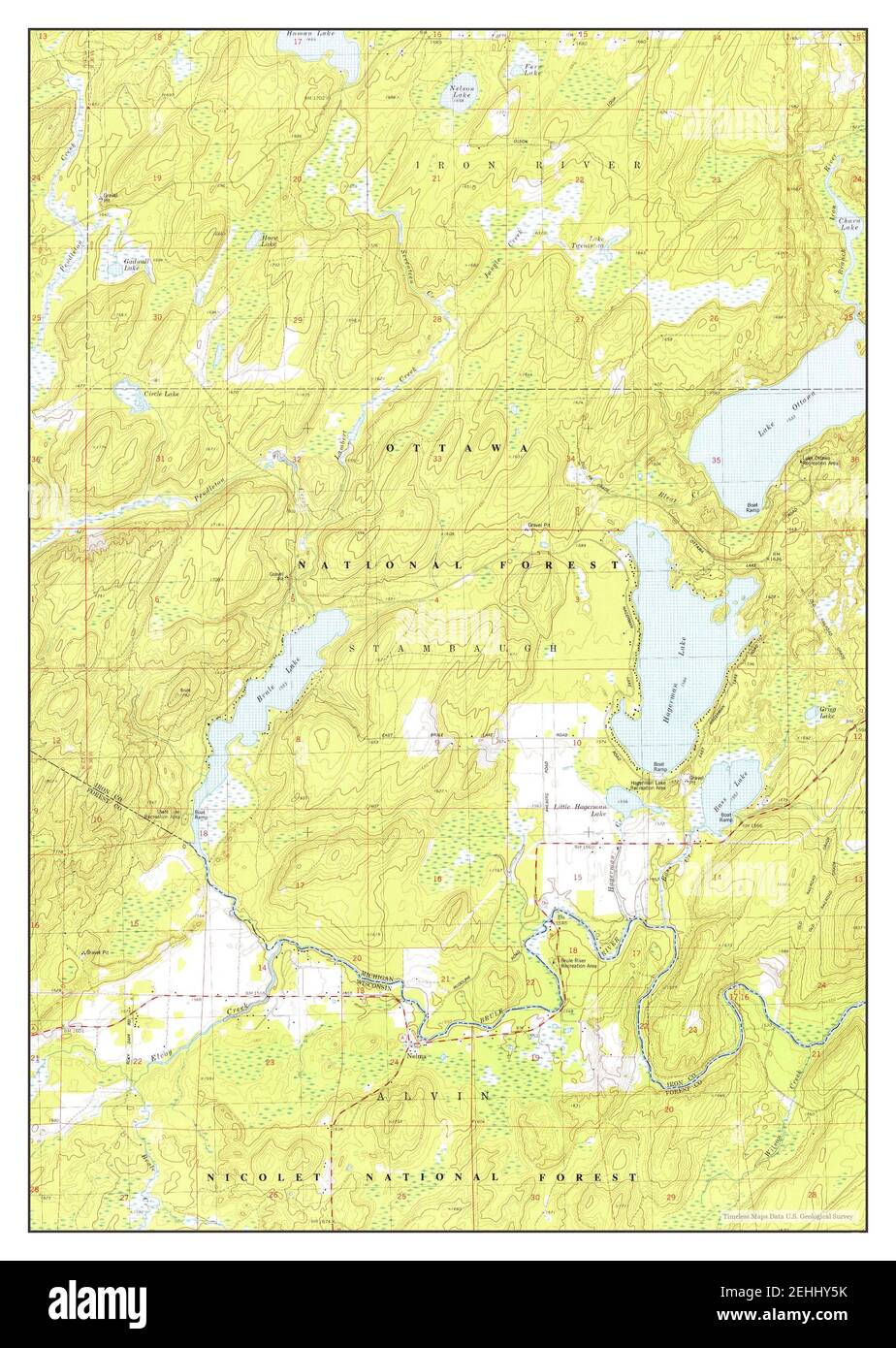 Map of hagerman Cut Out Stock Images & Pictures - Alamy