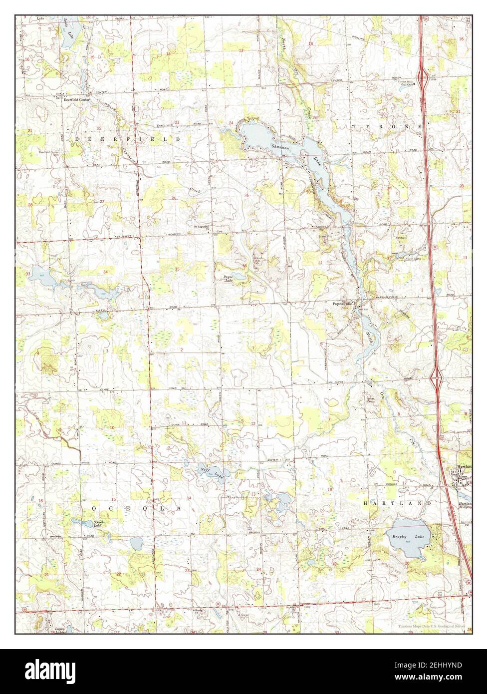 Map of hartland hi-res stock photography and images - Alamy