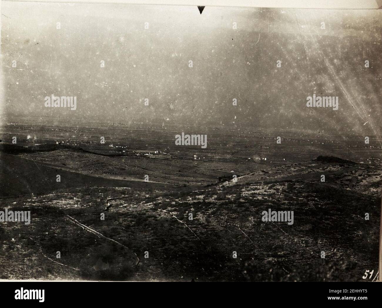Panorama von Kote 235 nördlich Jamiano, 15.10.1916 Stock Photo - Alamy