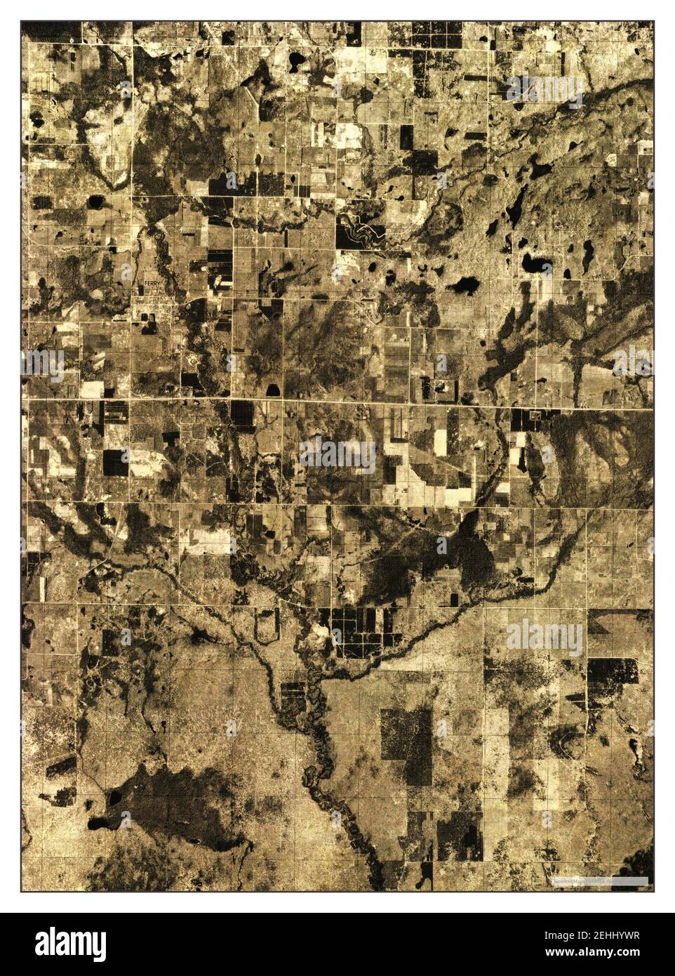 Hersperia SW, Michigan, map 1976, 1:24000, United States of America by ...