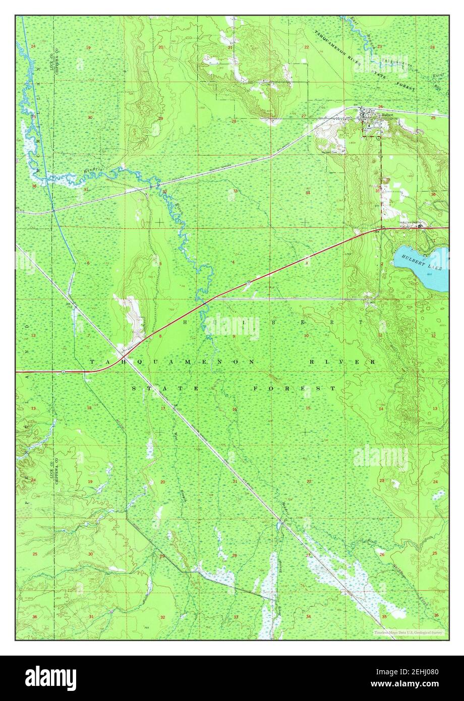 Map Of Hulbert High Resolution Stock Photography and Images - Alamy