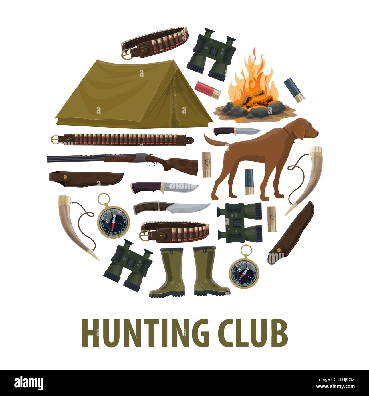 Huntsman knife Stock Vector Images - Alamy