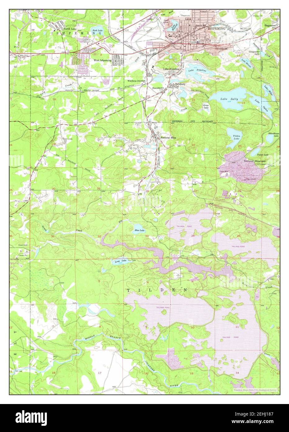 Ishpeming, Michigan, map 1952, 1:24000, United States of America by ...