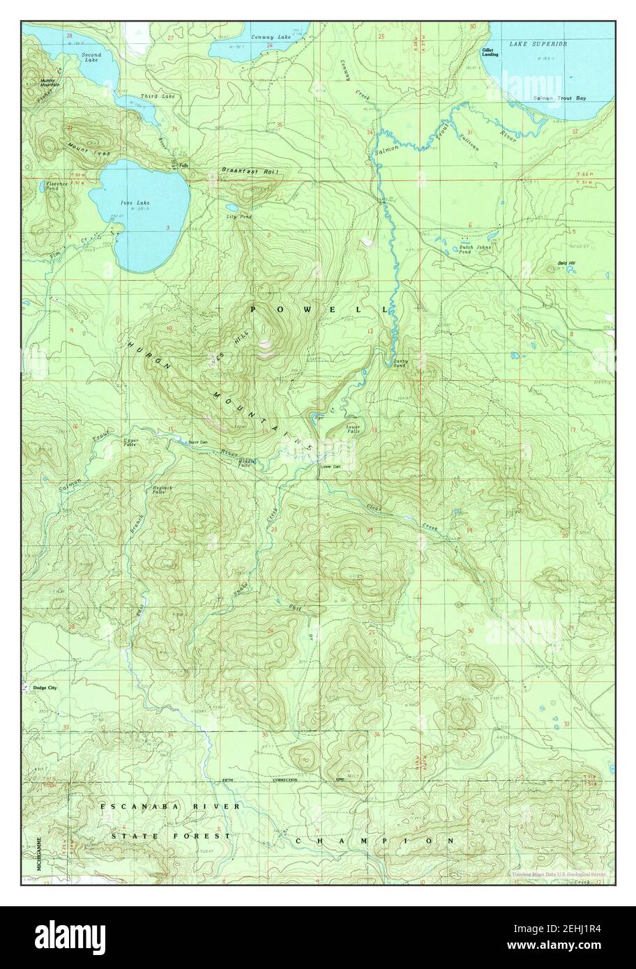 Ives Hill, Michigan, map 1984, 1:24000, United States of America by ...
