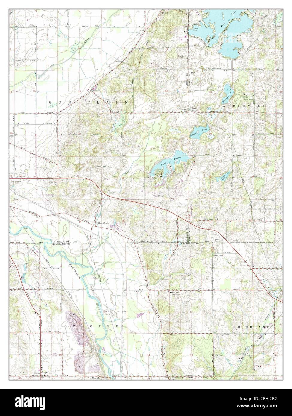 Kalamazoo NE, Michigan, map 1967, 1:24000, United States of America by ...