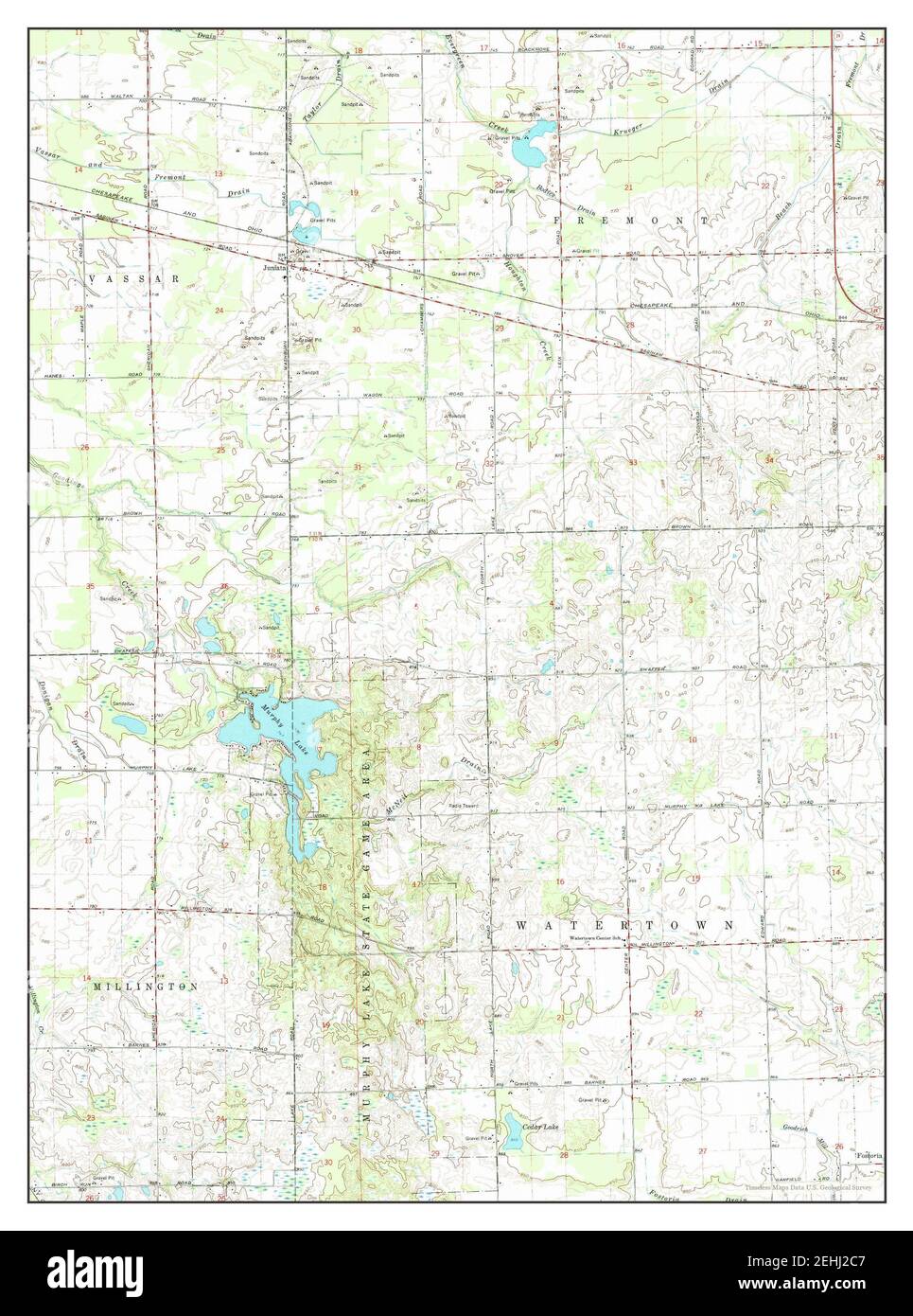 Juniata, Michigan, map 1963, 1:24000, United States of America by ...
