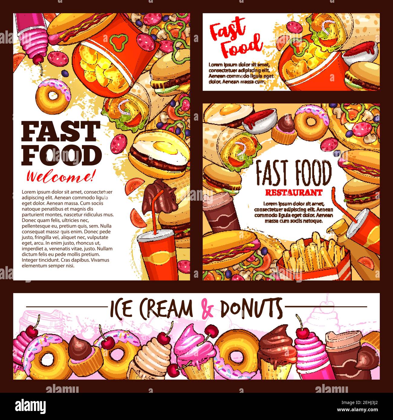 Drink drinks snacks snack junk food ice cream hi-res stock photography ...