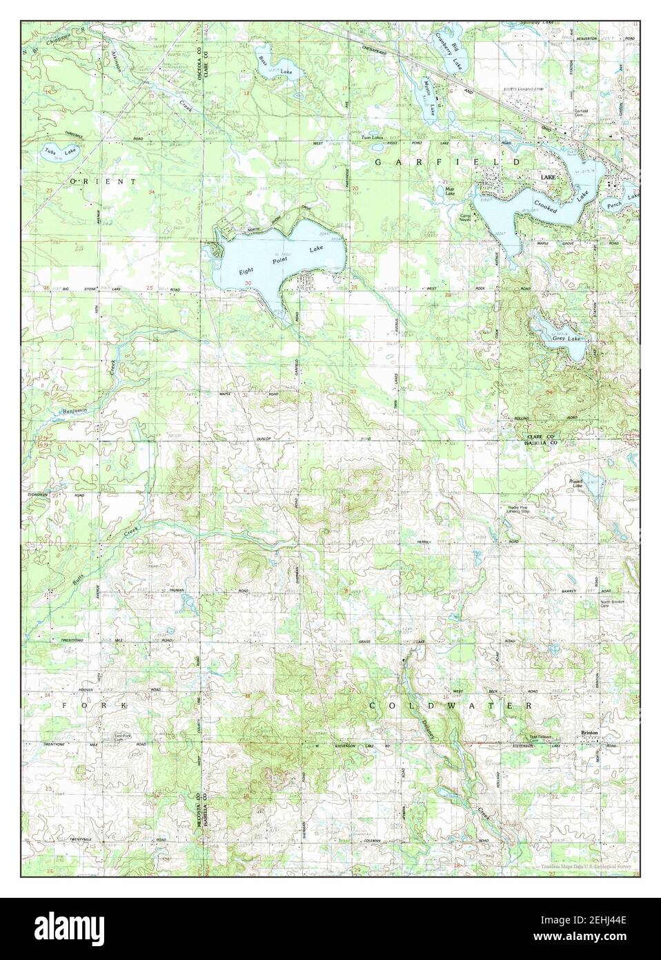 Lake, Michigan, map 1984, 1:25000, United States of America by Timeless ...