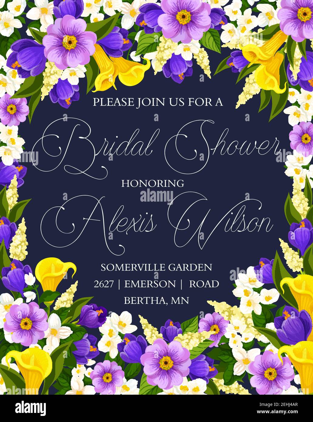 Border flowering Stock Vector Images - Alamy