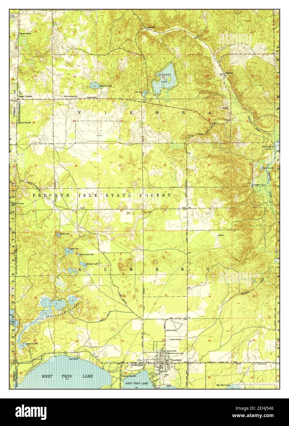 Map Of Lewiston Cut Out Stock Images & Pictures - Alamy