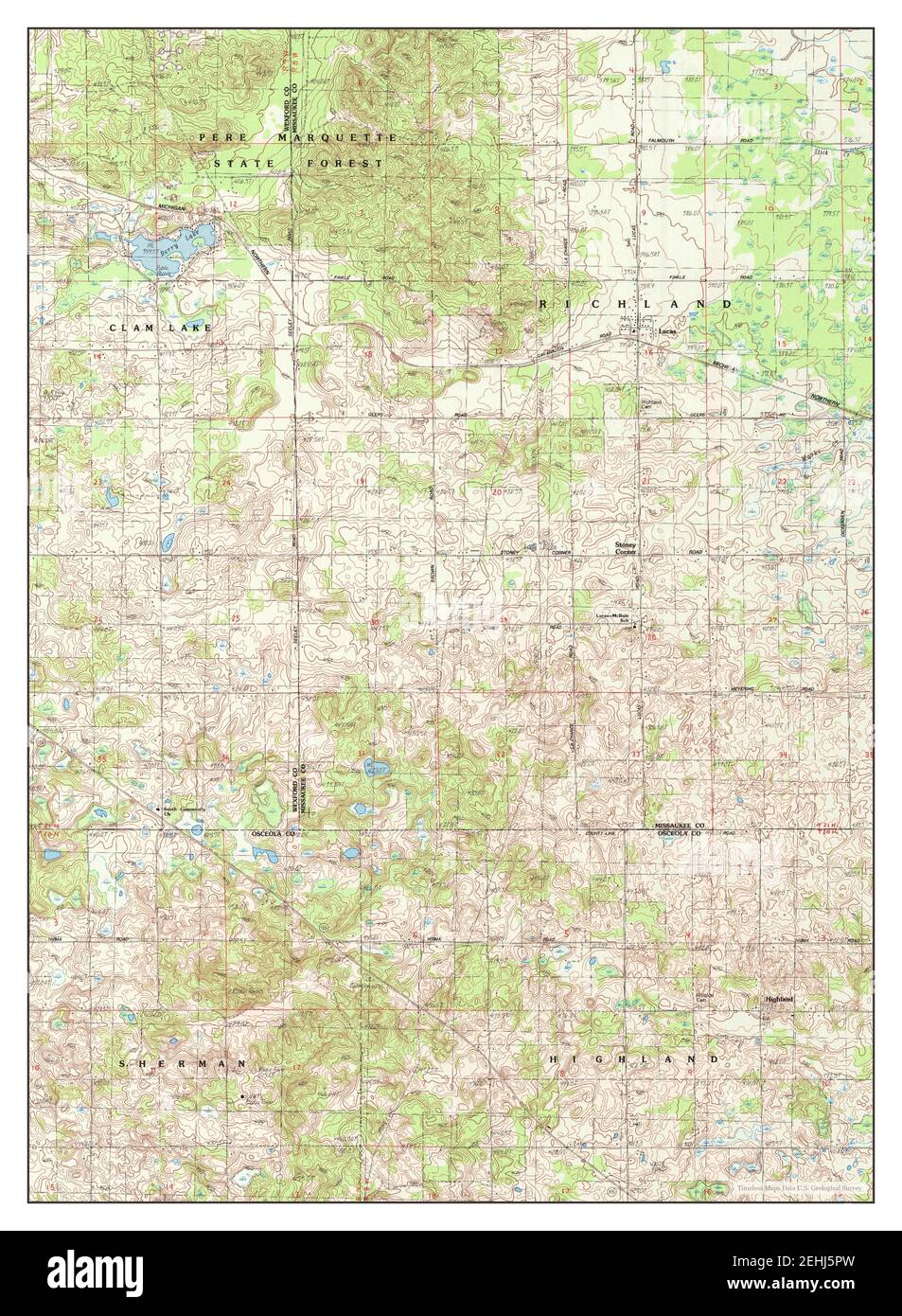 Lucas, Michigan, map 1983, 1:25000, United States of America by ...