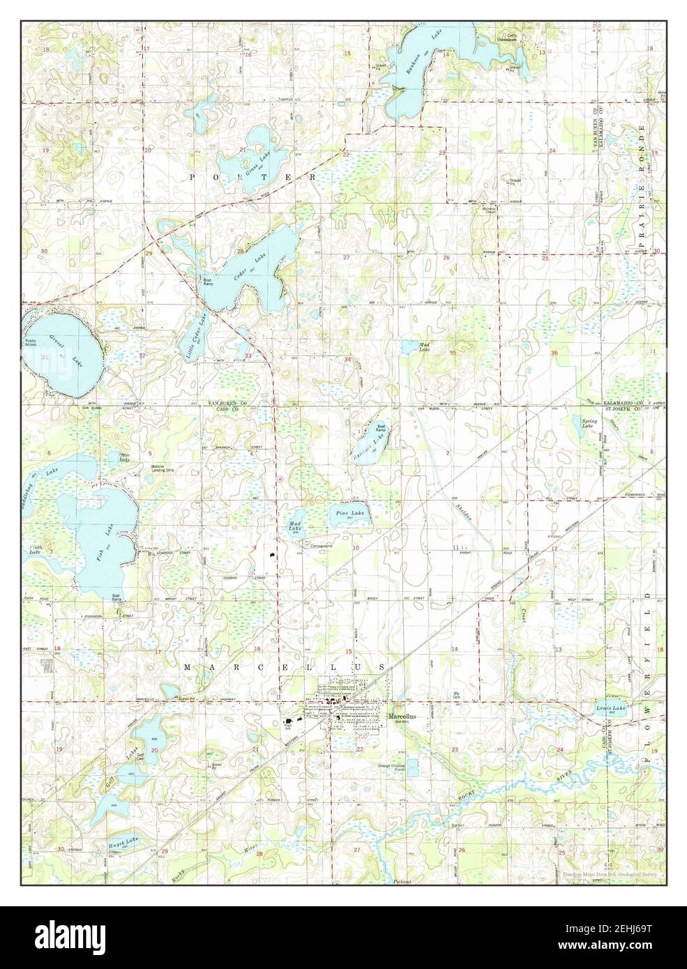 Marcellus, Michigan, map 1981, 1:24000, United States of America by ...