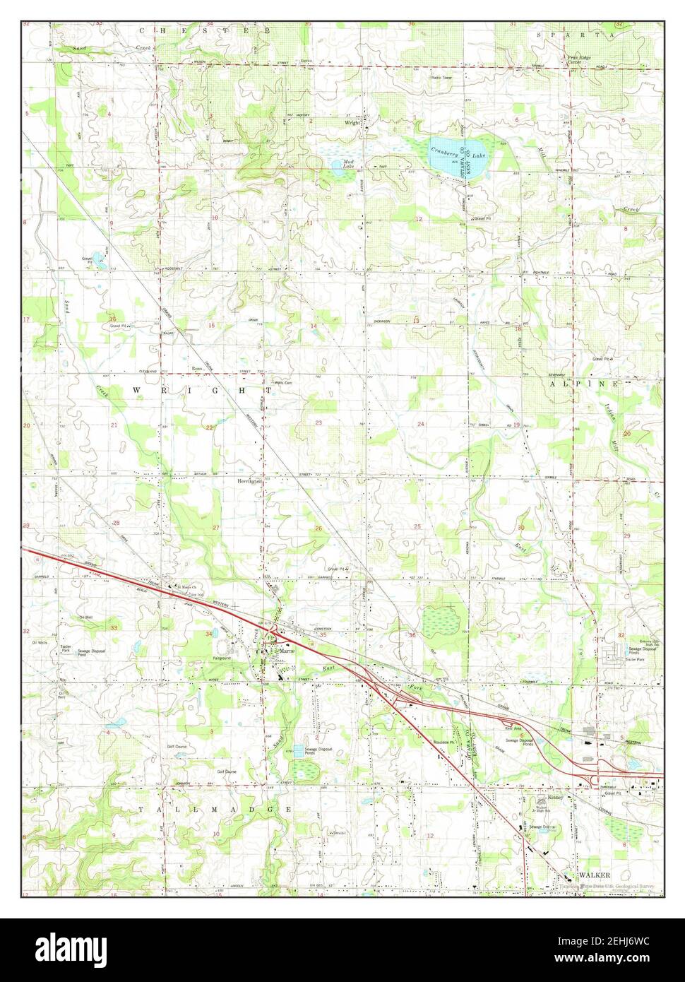 Marne, Michigan, map 1980, 1:24000, United States of America by ...