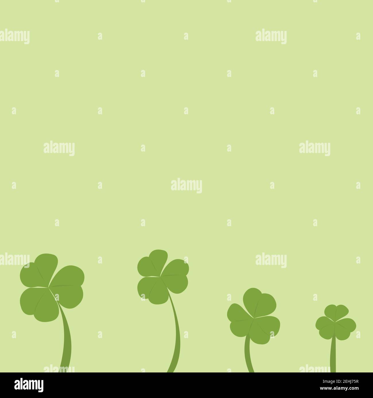 clovers background in green color background Stock Vector Image & Art ...