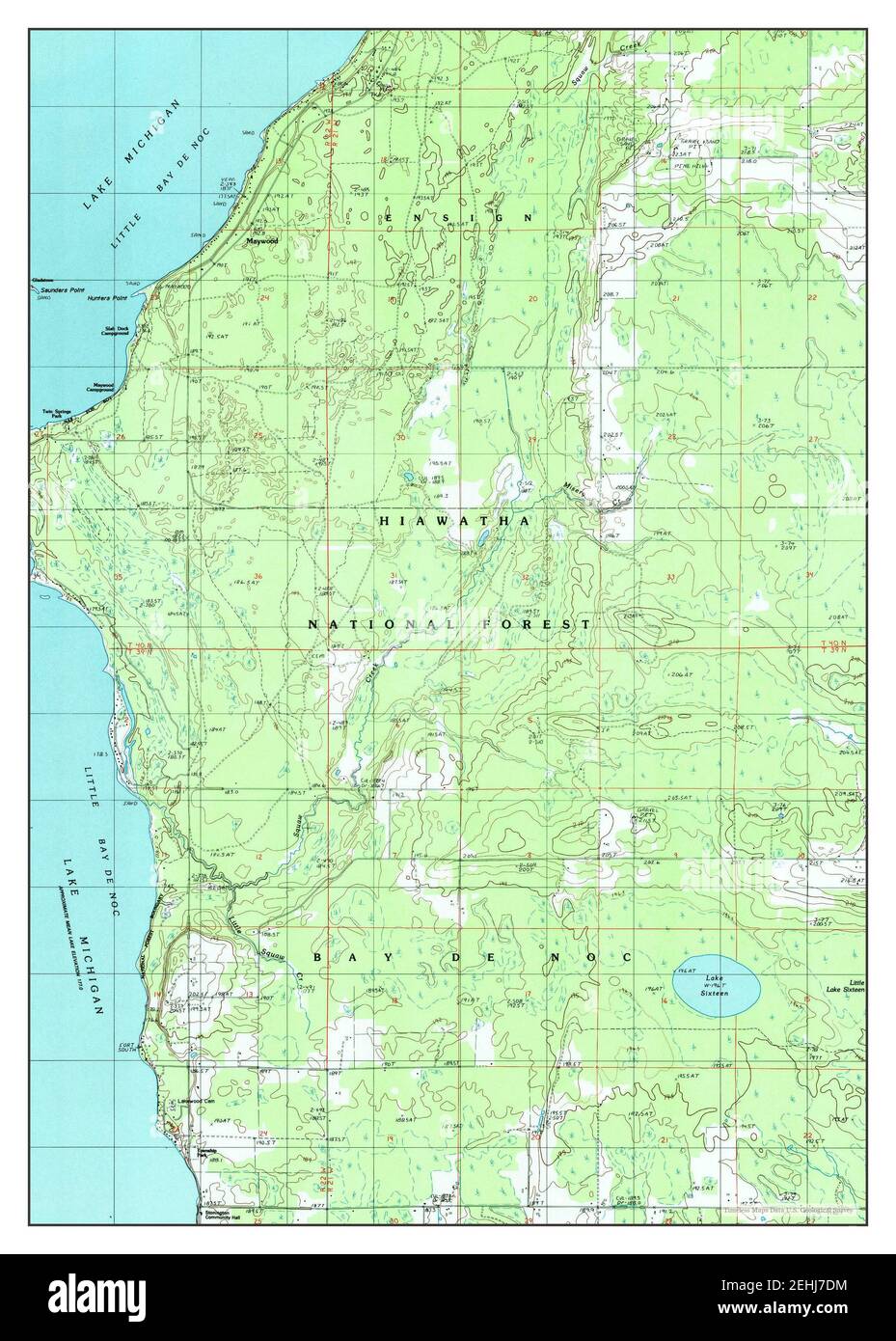 Maywood, Michigan, map 1985, 1:24000, United States of America by ...