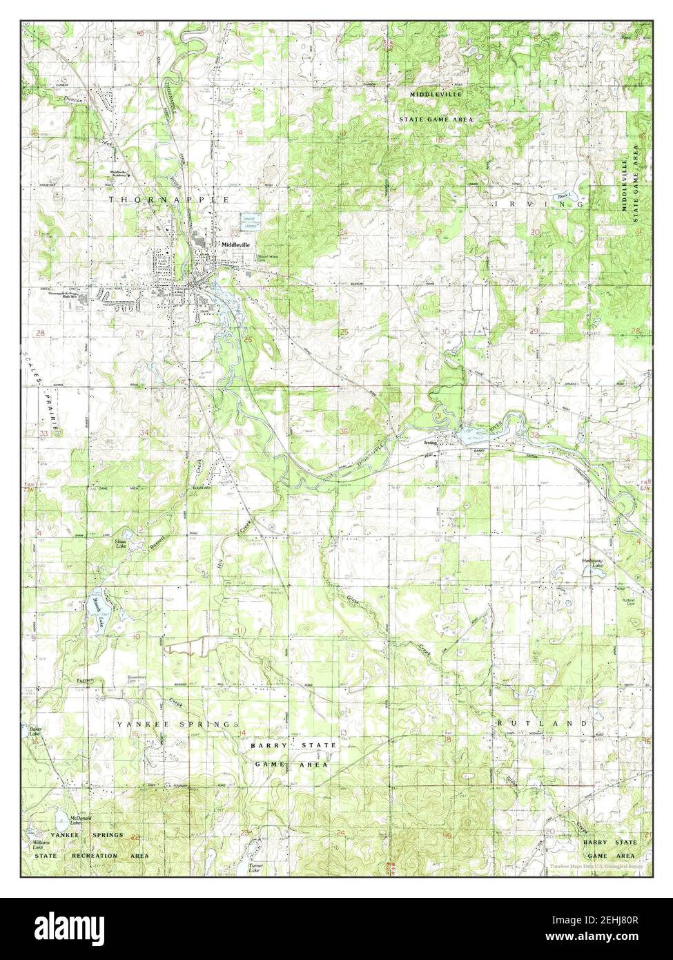 Middleville michigan map hi-res stock photography and images - Alamy