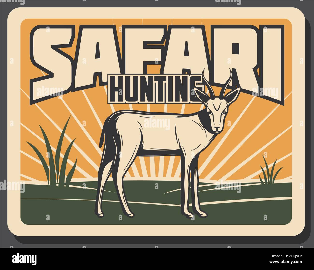 Impala Animal Clipart Black&white