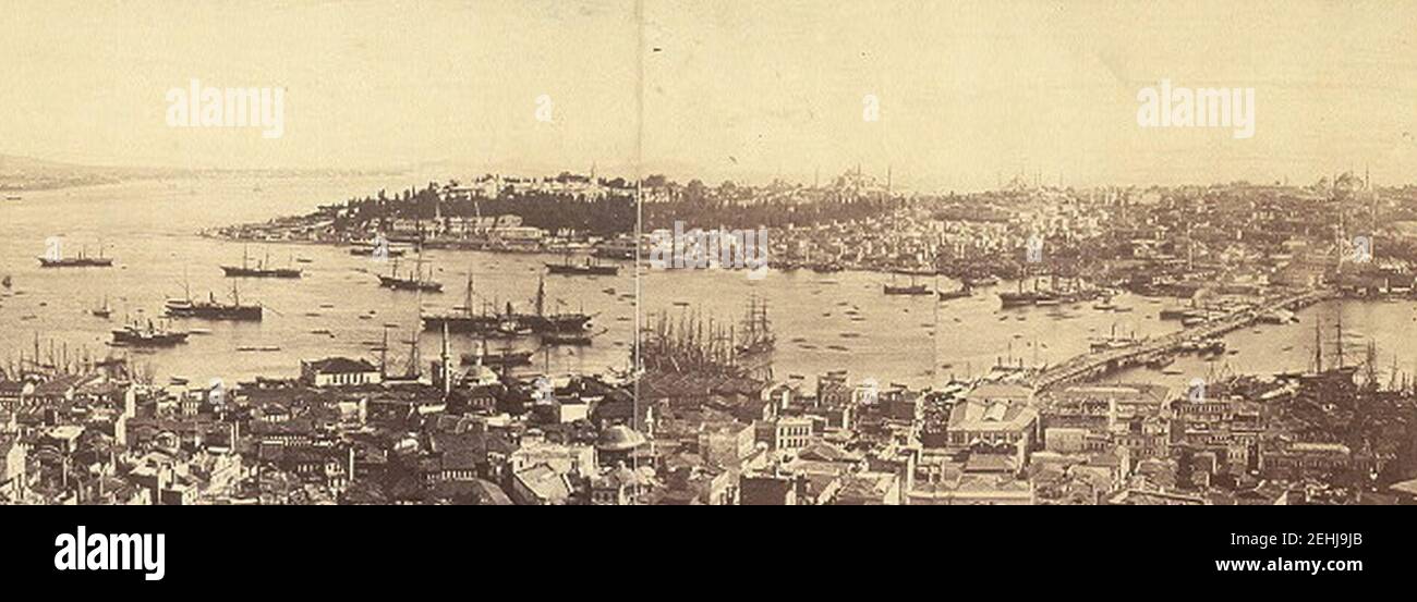 Panoramic view of constantinople hi-res stock photography and images ...