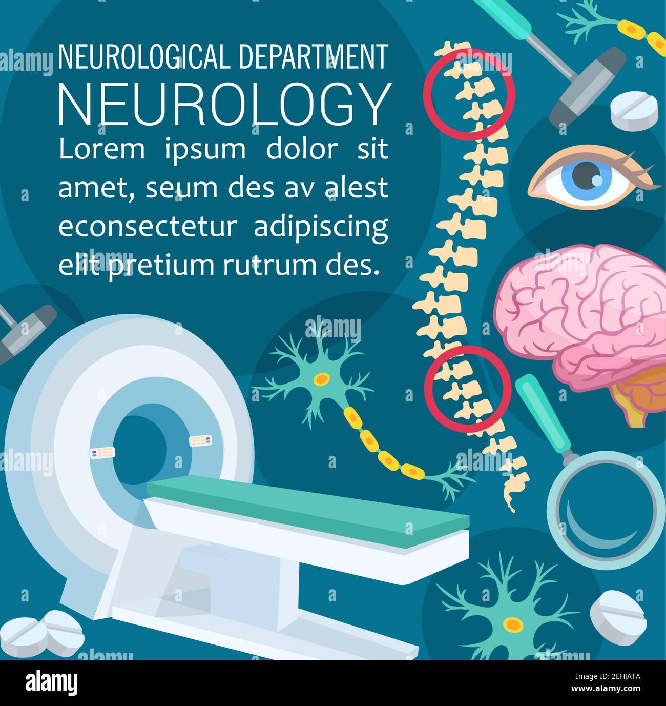 Neurologist poster Stock Vector Images - Alamy