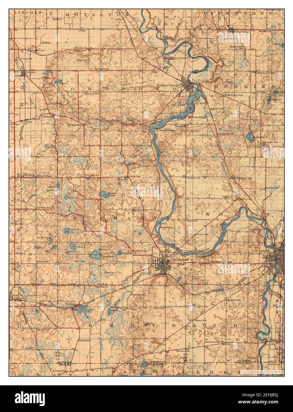 Map of niles hi-res stock photography and images - Alamy