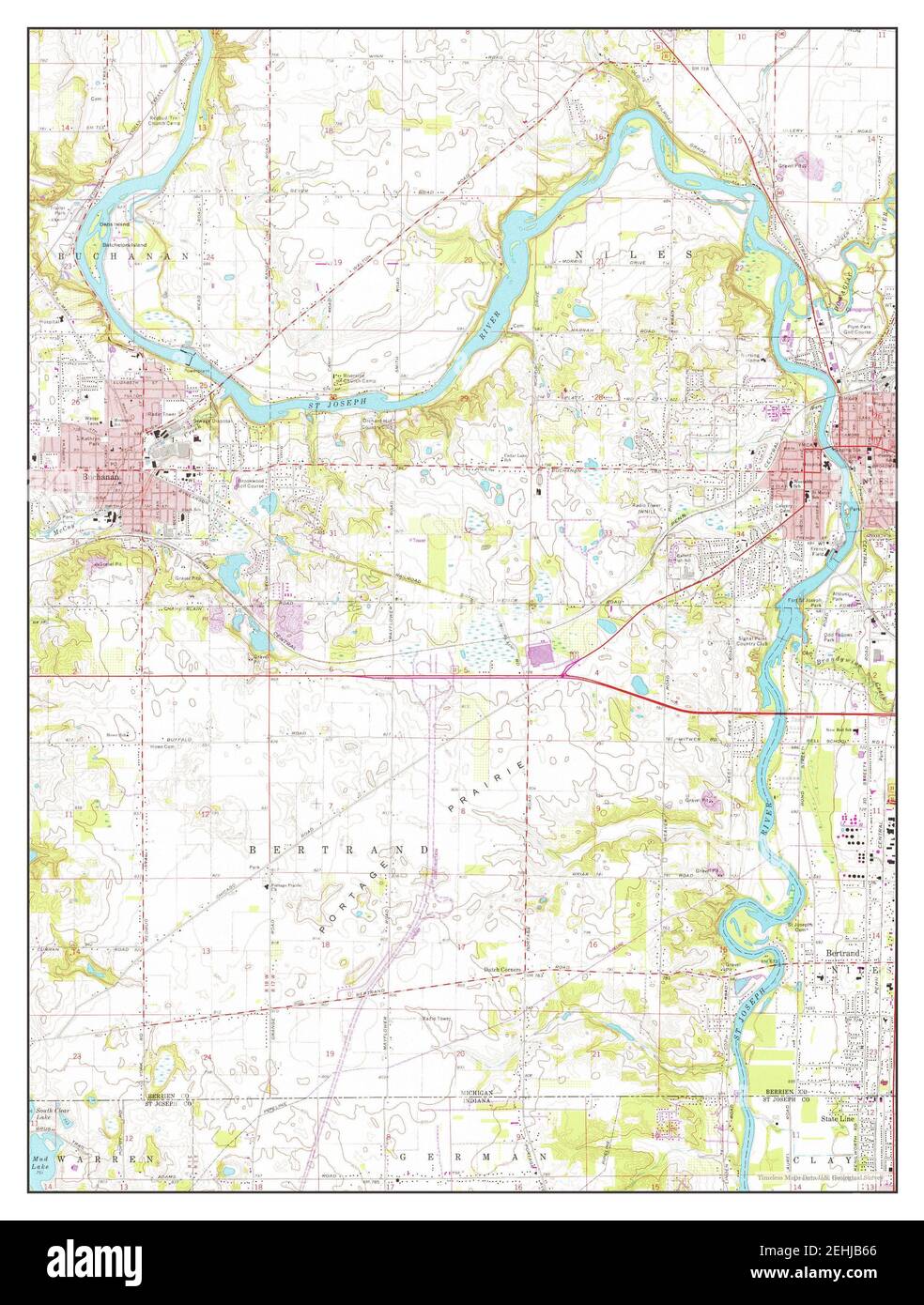 Niles map hi-res stock photography and images - Alamy