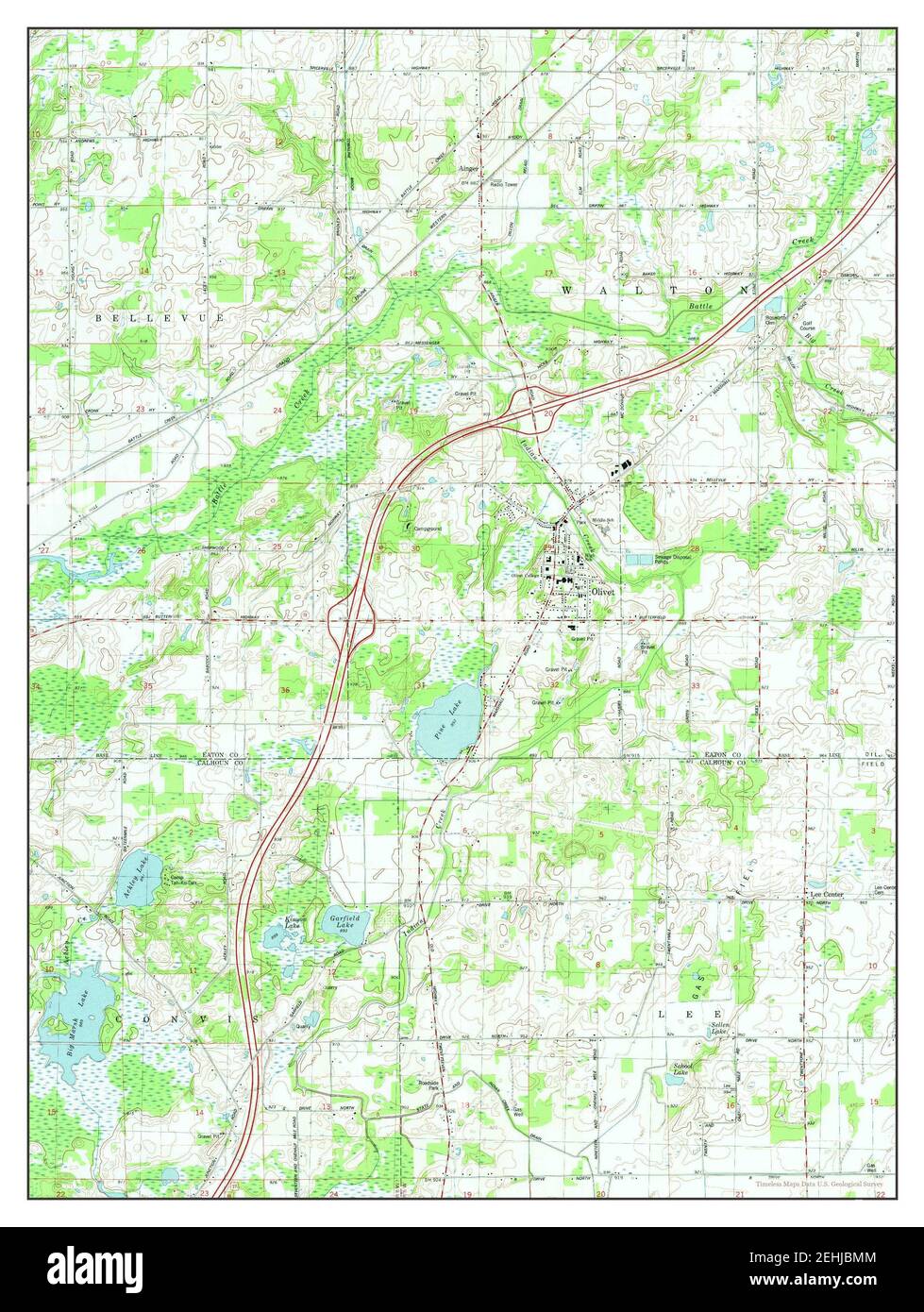 Olivet map hi-res stock photography and images - Alamy