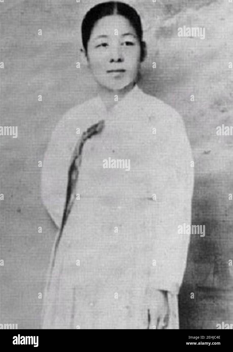 Pansori singer Jin Chae-seon Stock Photo - Alamy