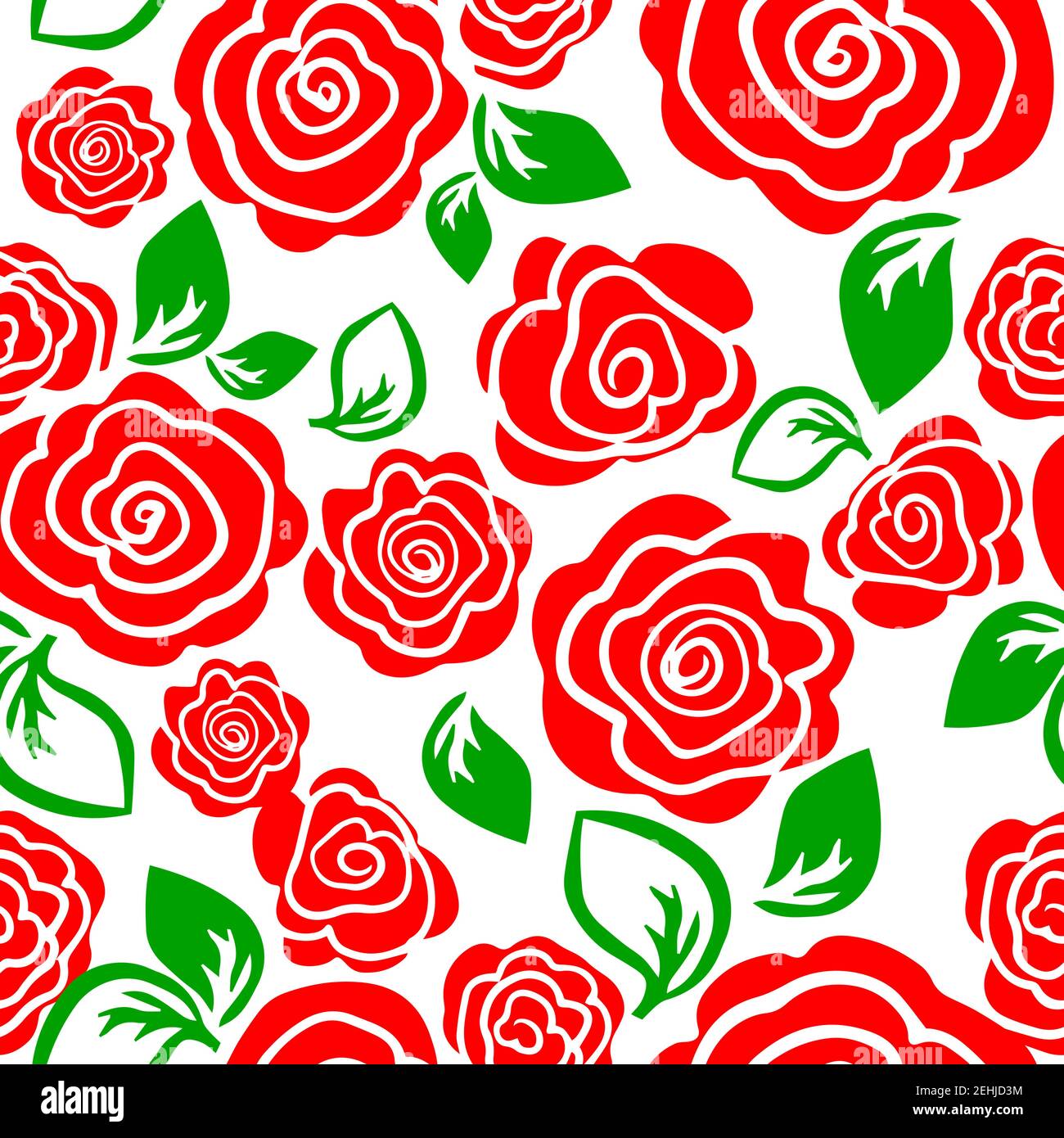 The seamless background is simple roses. Vector illustration Stock ...