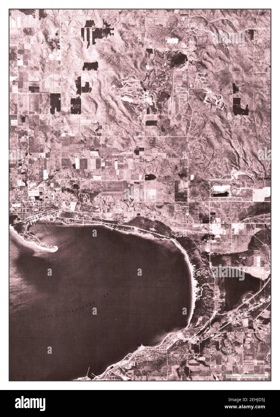 Petoskey michigan map Cut Out Stock Images & Pictures - Alamy