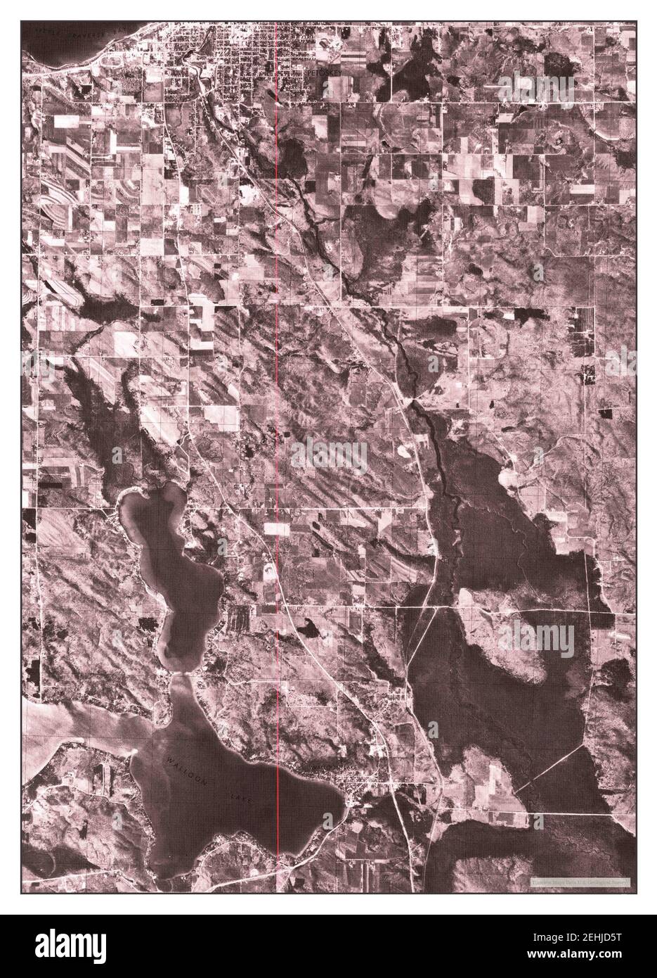 Petoskey michigan map Cut Out Stock Images & Pictures - Alamy